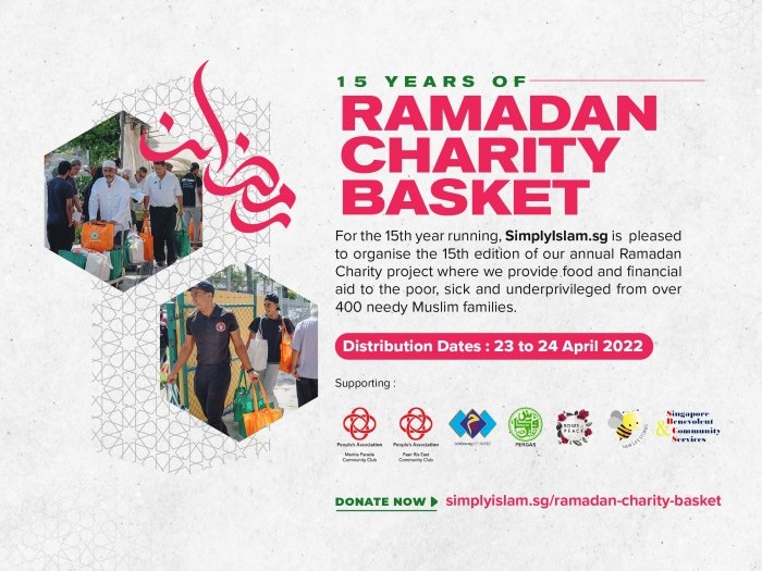 15th Ramadan Charity Basket - Support Needy Families in Singapore ...